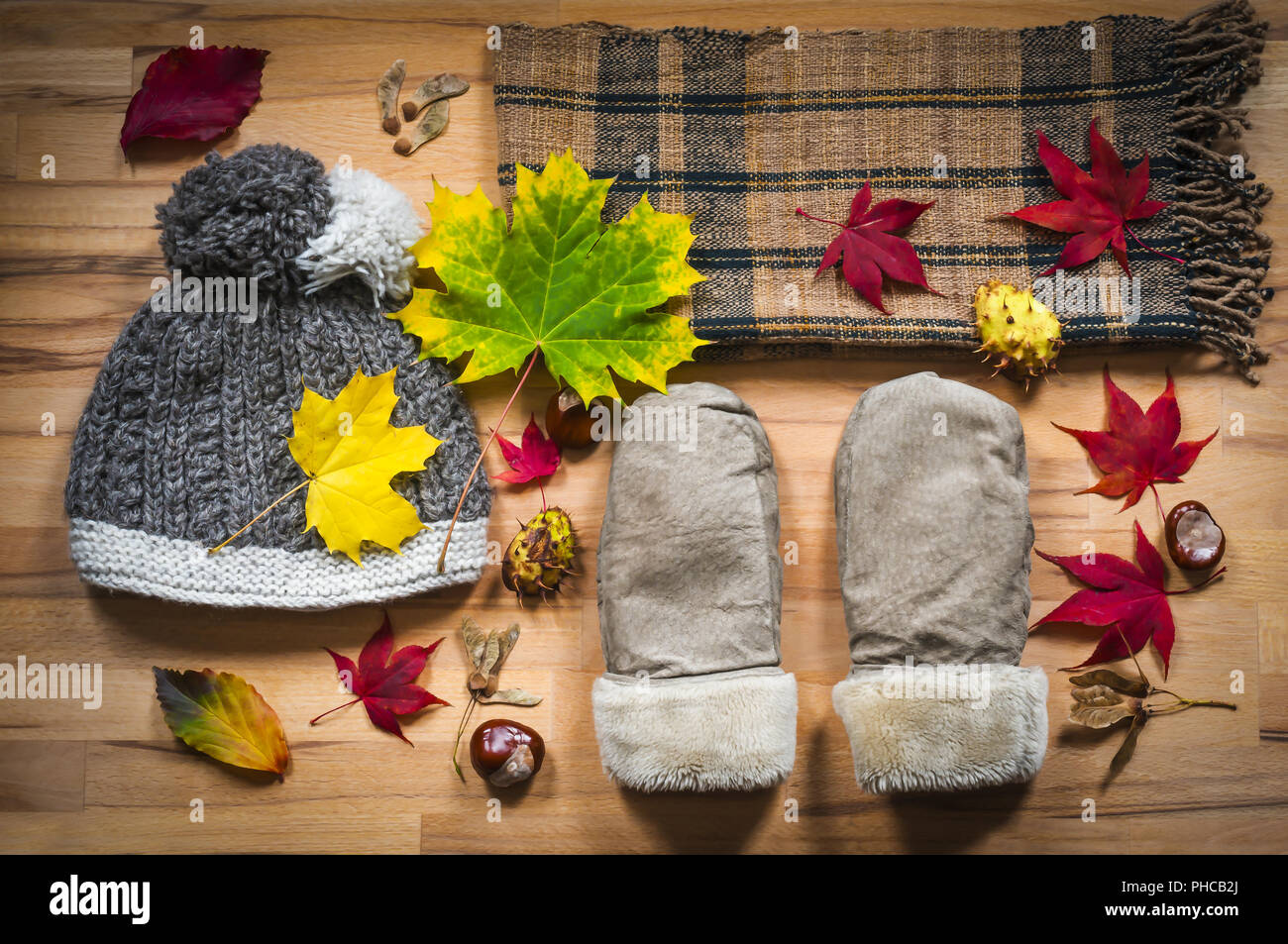 Clothes for the cold season Stock Photo - Alamy