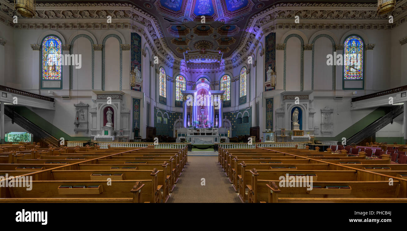 Interior of the historic Basilica-Cathedral of St. John the Baptist on ...