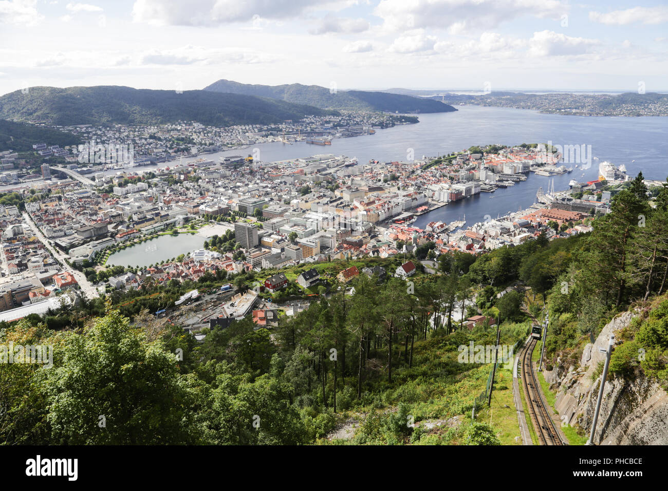 Floibanen funicular mount floyen hi-res stock photography and images ...
