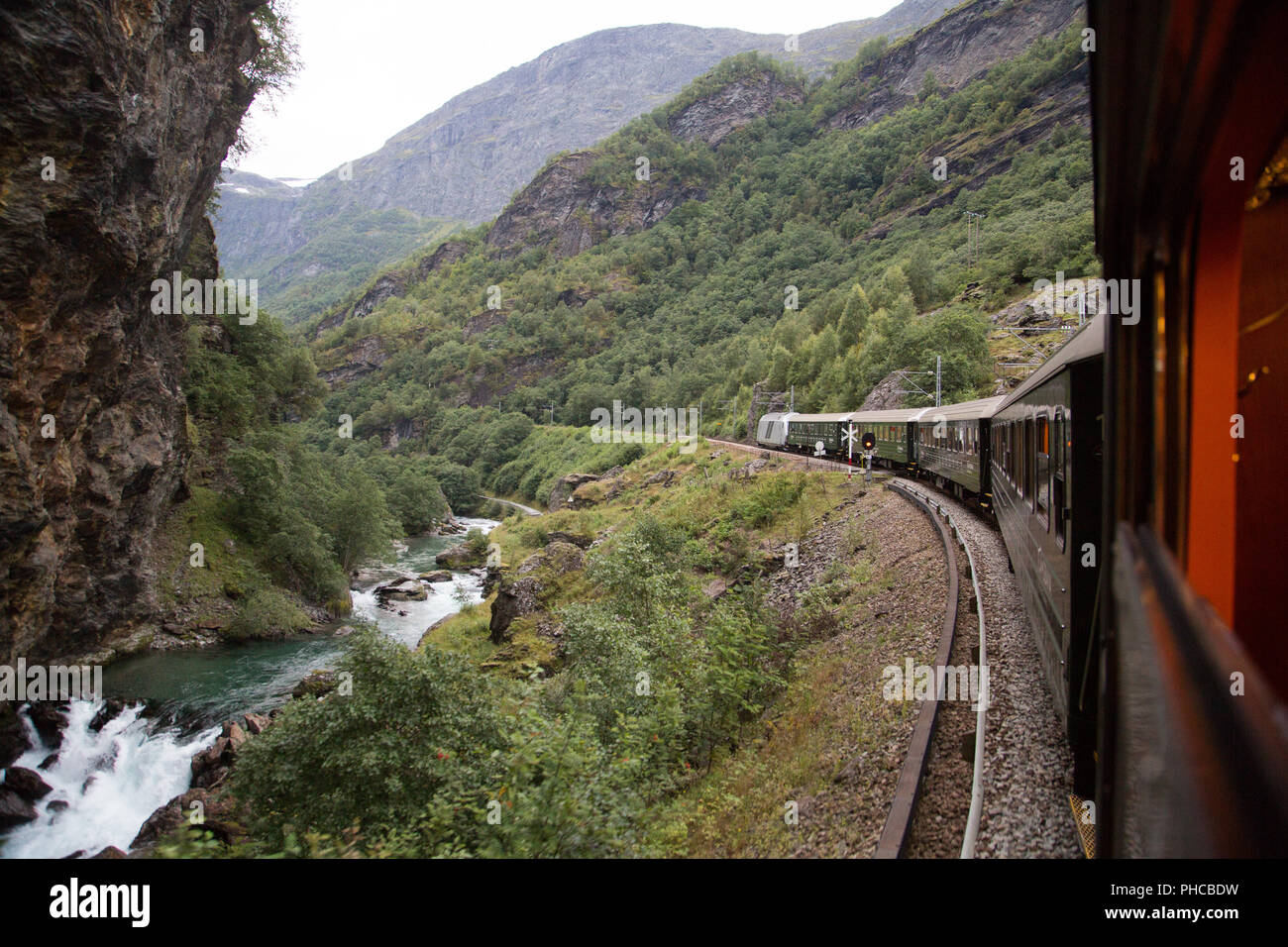 The Flam Railway Stock Photo - Alamy