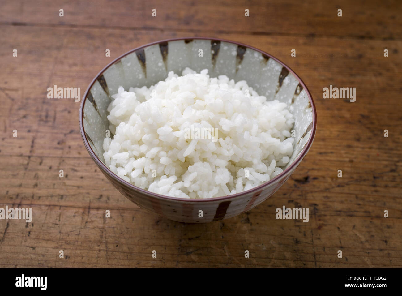 Traditional Japanese Koshihikari Rice as close-up in a bowl Stock Photo ...