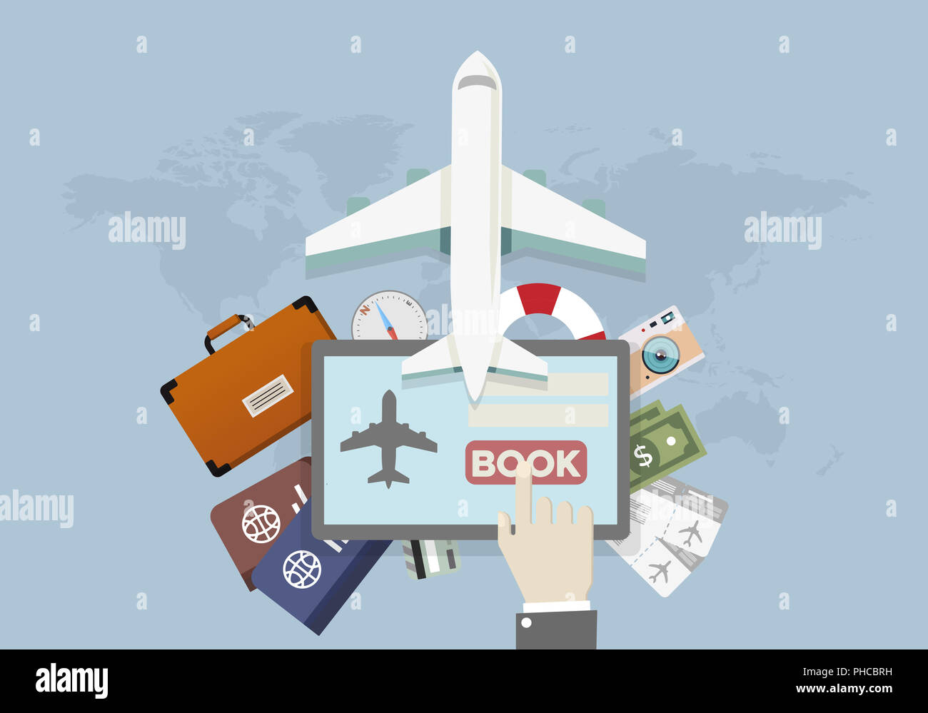 Plane ticket e ticket flight hi-res stock photography and images - Alamy