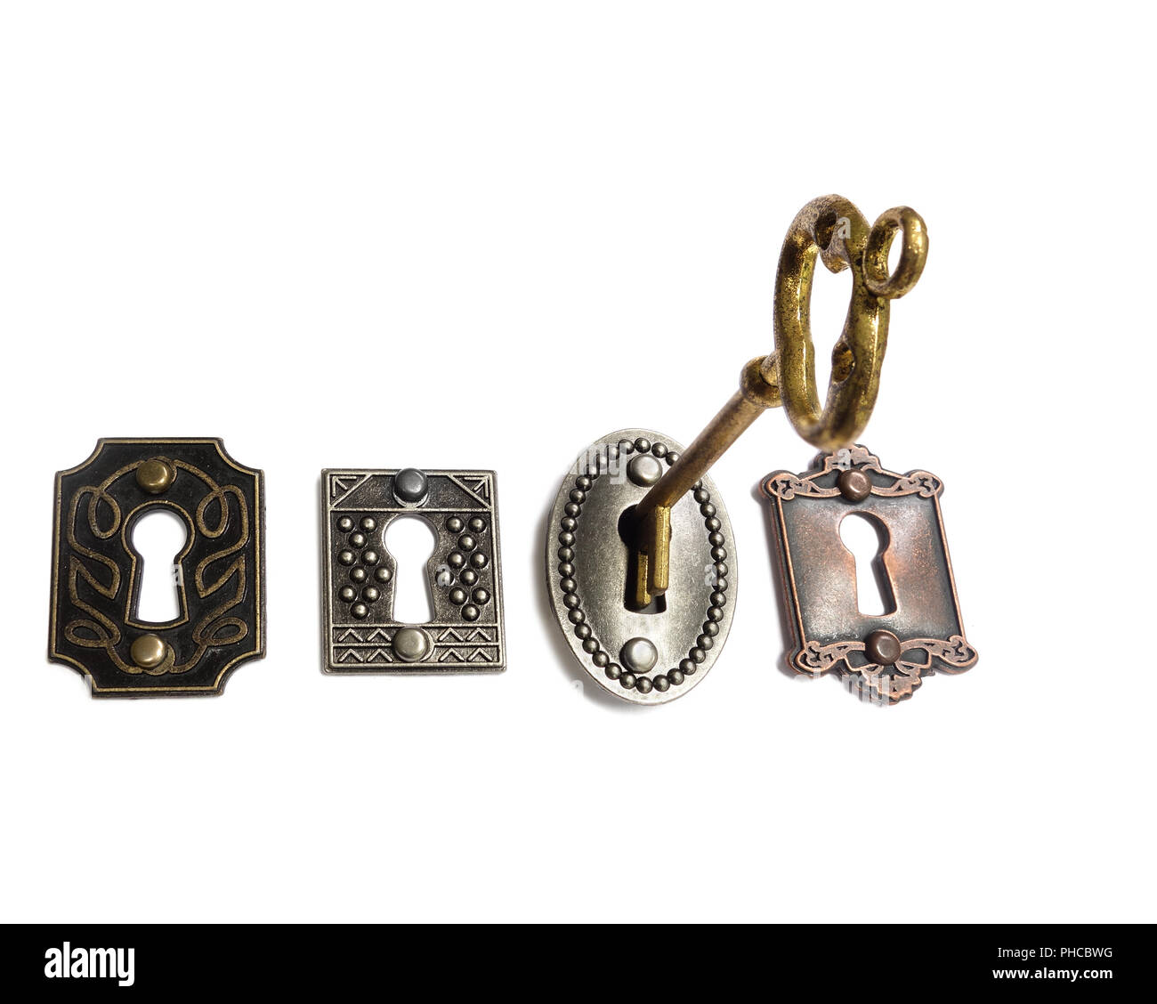 Old locks Cut Out Stock Images & Pictures - Alamy