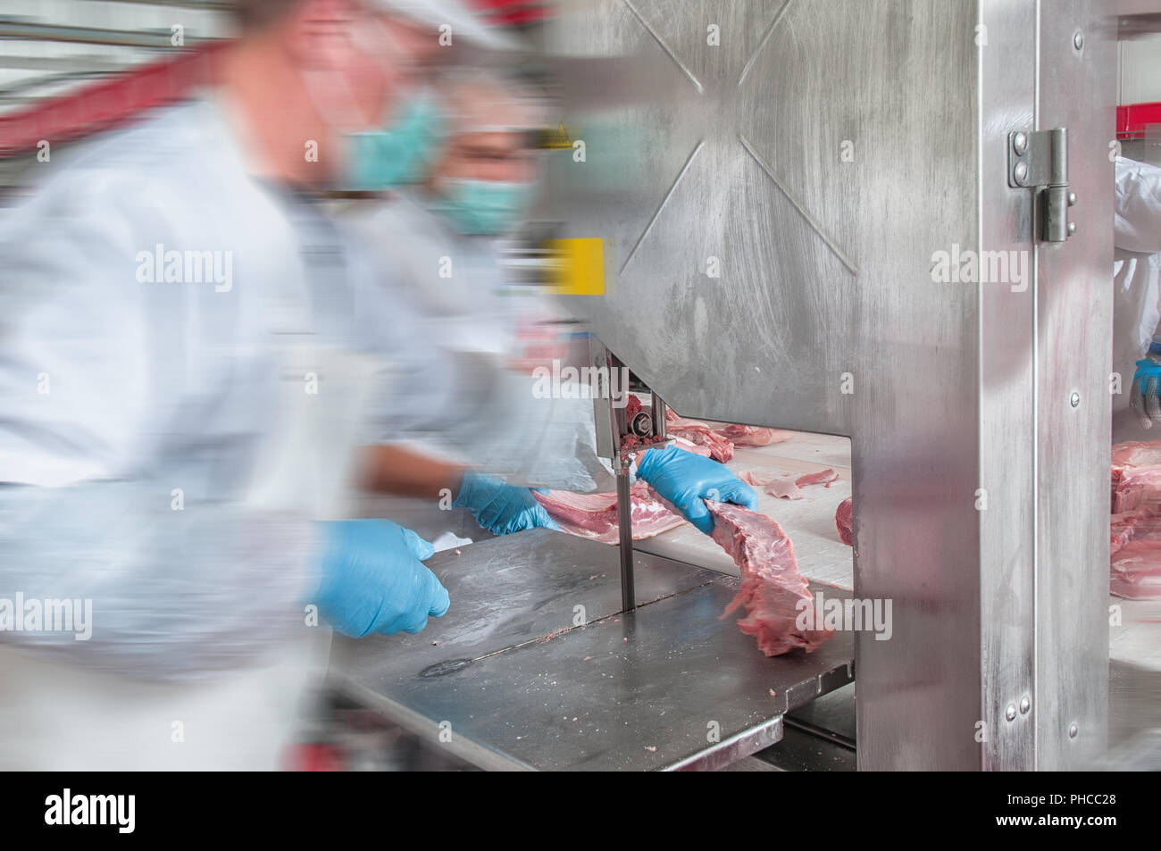 pork processing meat food industry Stock Photo - Alamy