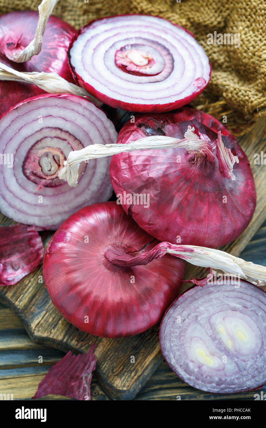 Sweet red onion closeup Stock Photo - Alamy