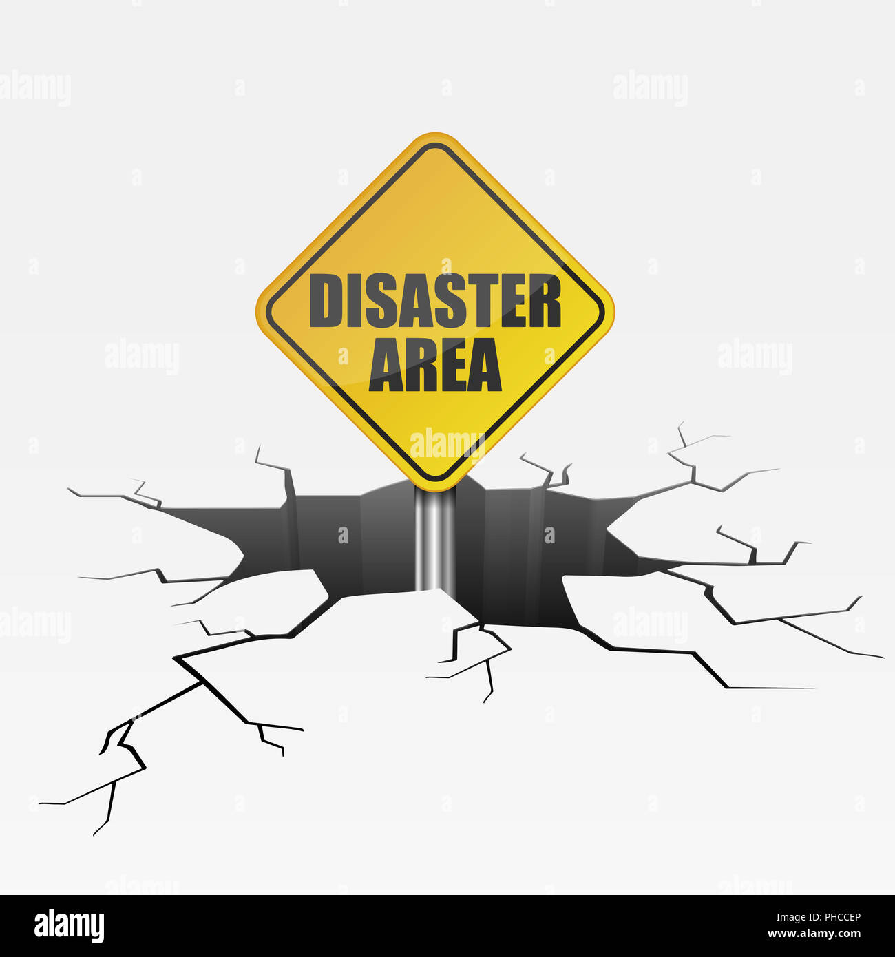 Deep Crack Disaster Area Stock Photo - Alamy