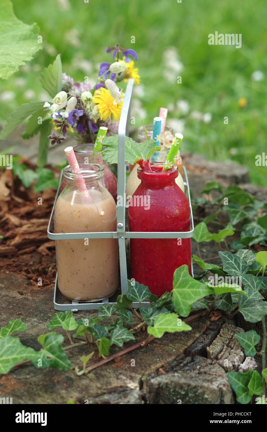 Colourful fruit cocktail smoothies hi-res stock photography and images ...