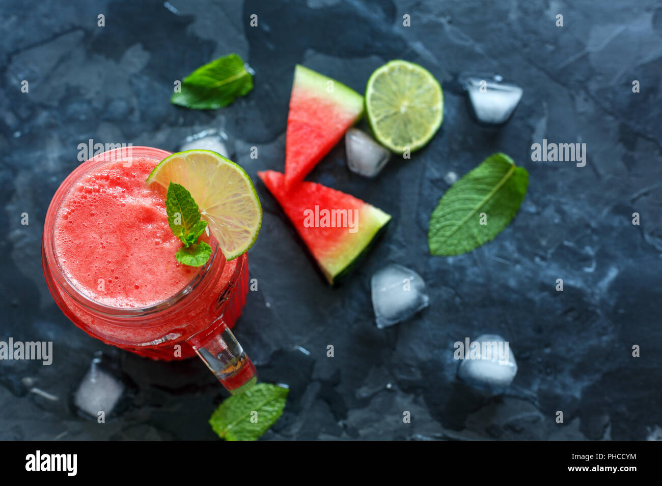 Watermelon drink ice in hi-res stock photography and images - Alamy