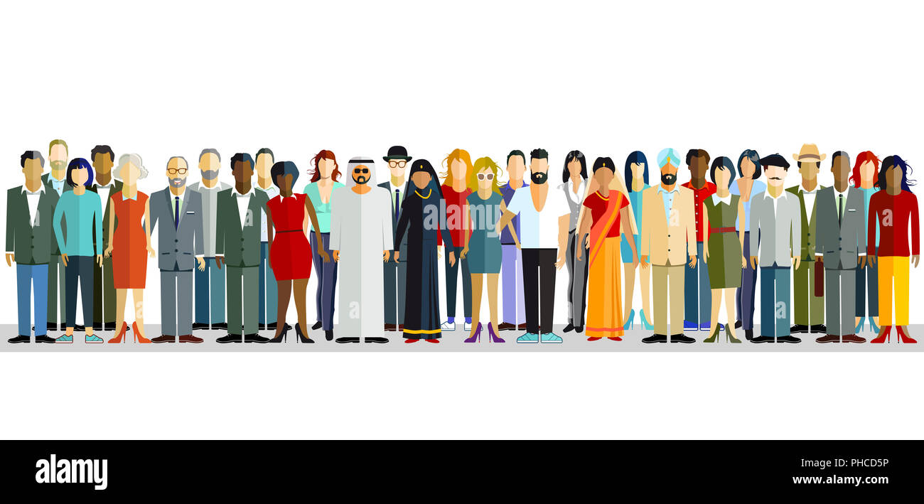 an international group of people Stock Photo - Alamy