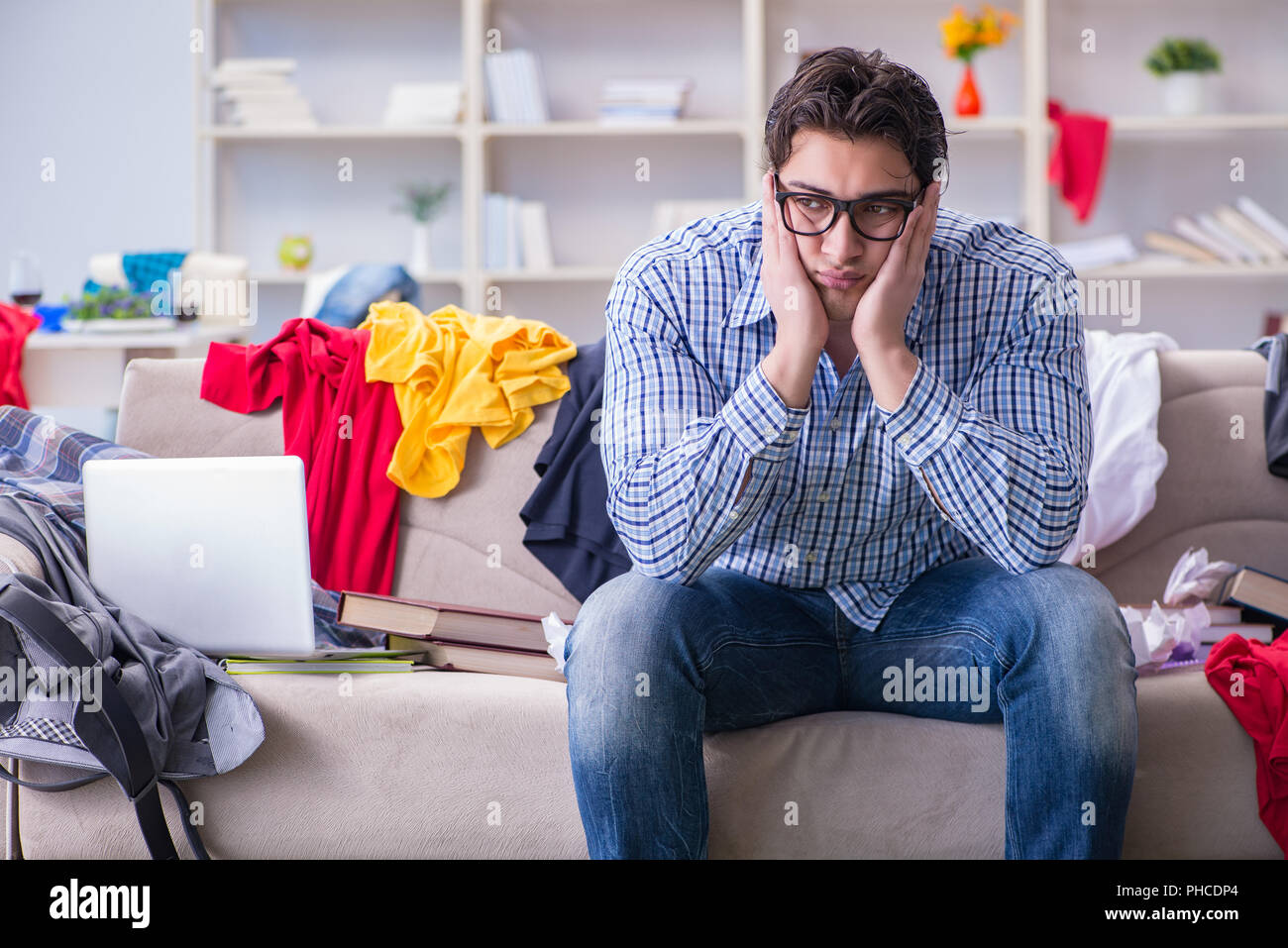 Depressed teenager in class hi-res stock photography and images - Alamy
