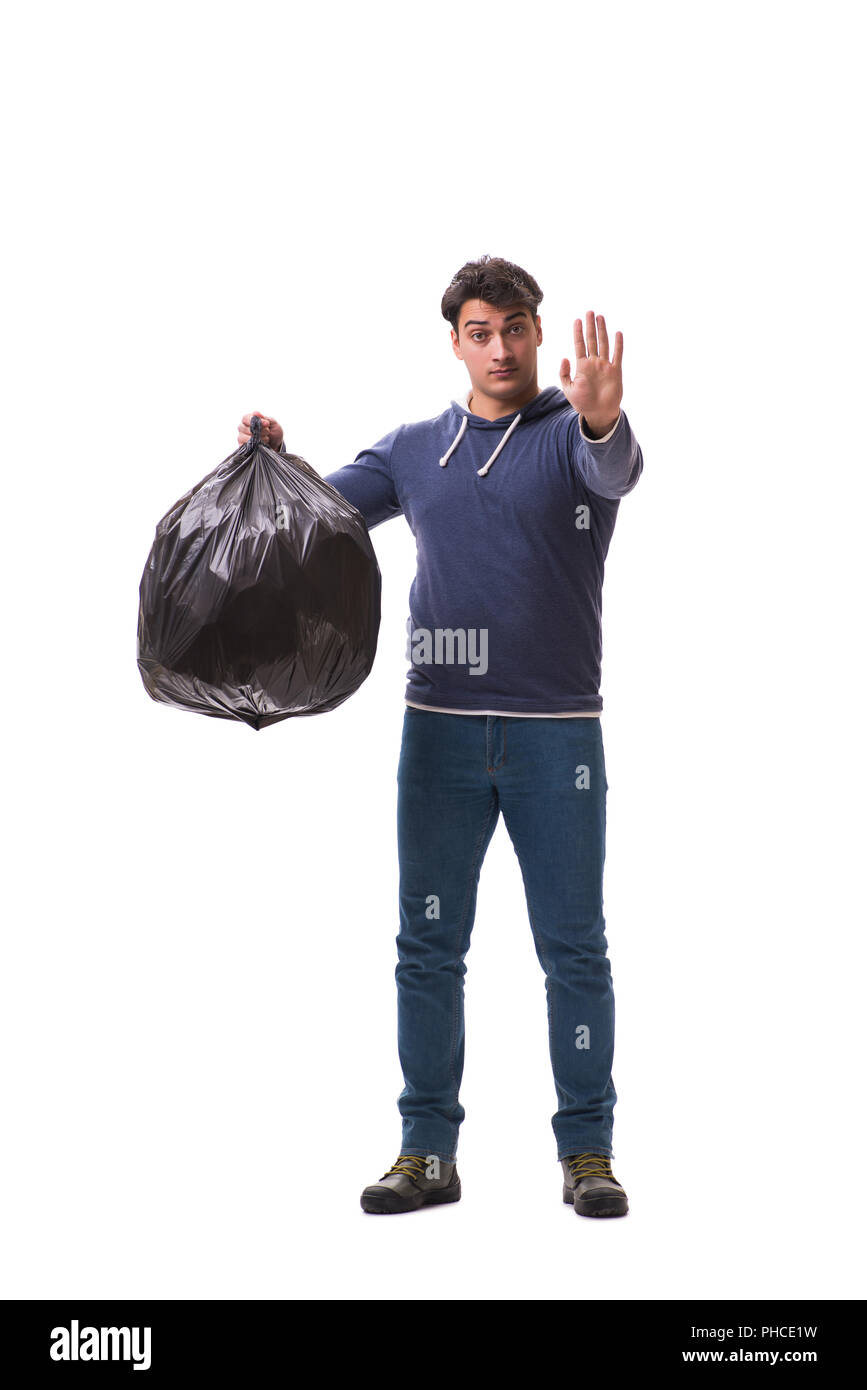 Garbage collection service litter Cut Out Stock Images & Pictures - Alamy