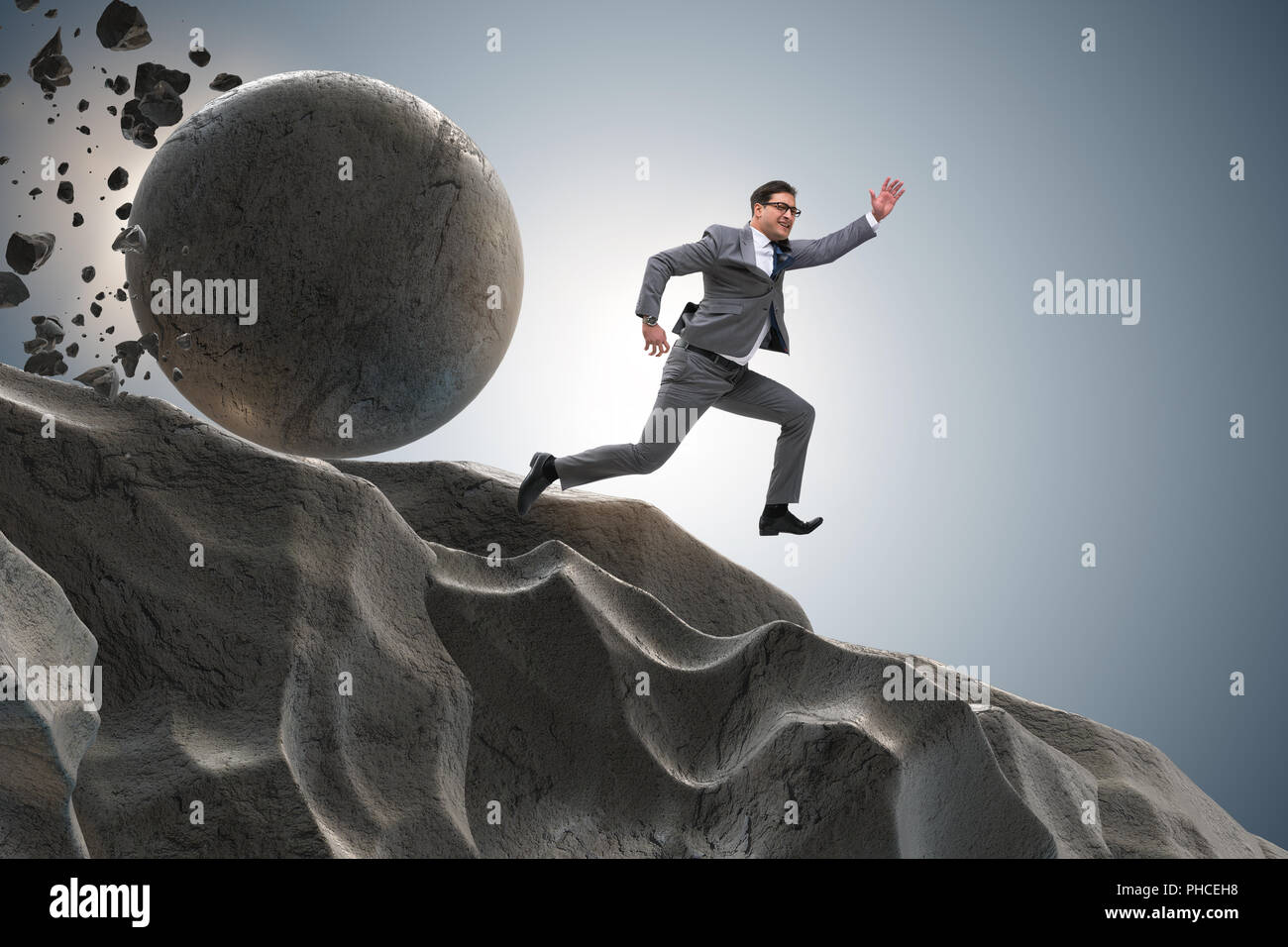 Man rolling down hill hi-res stock photography and images - Alamy