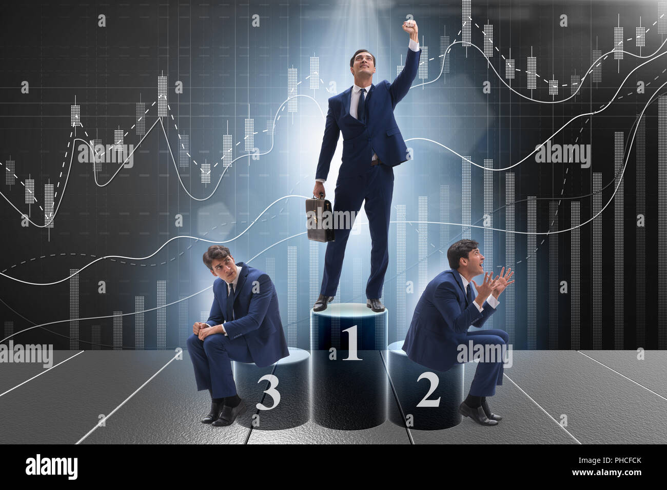 Businessman after successful transaction in business Stock Photo - Alamy