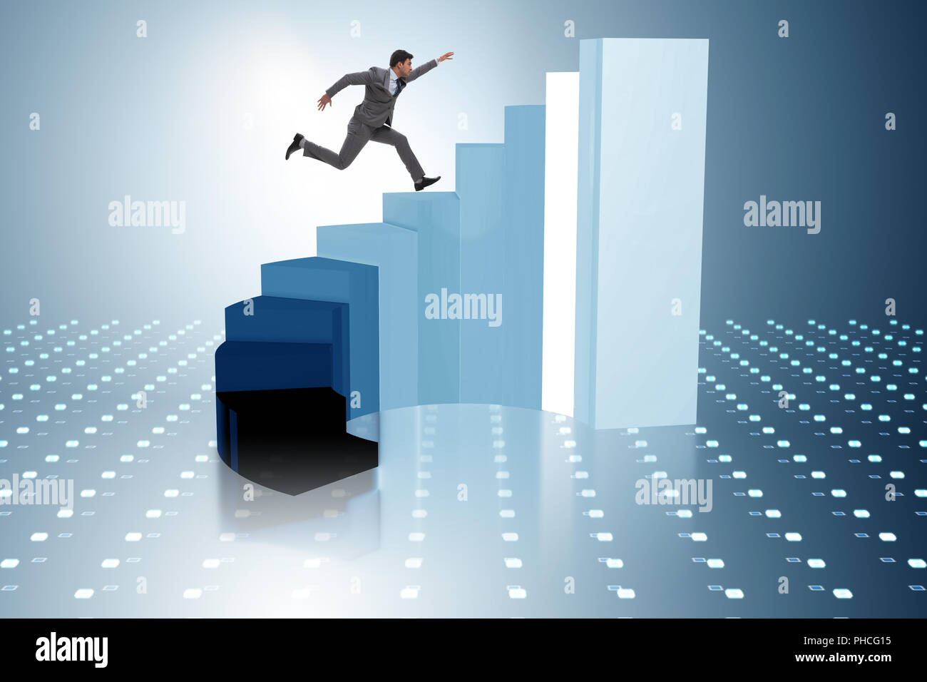 Career development with stairs in business concept Stock Photo - Alamy