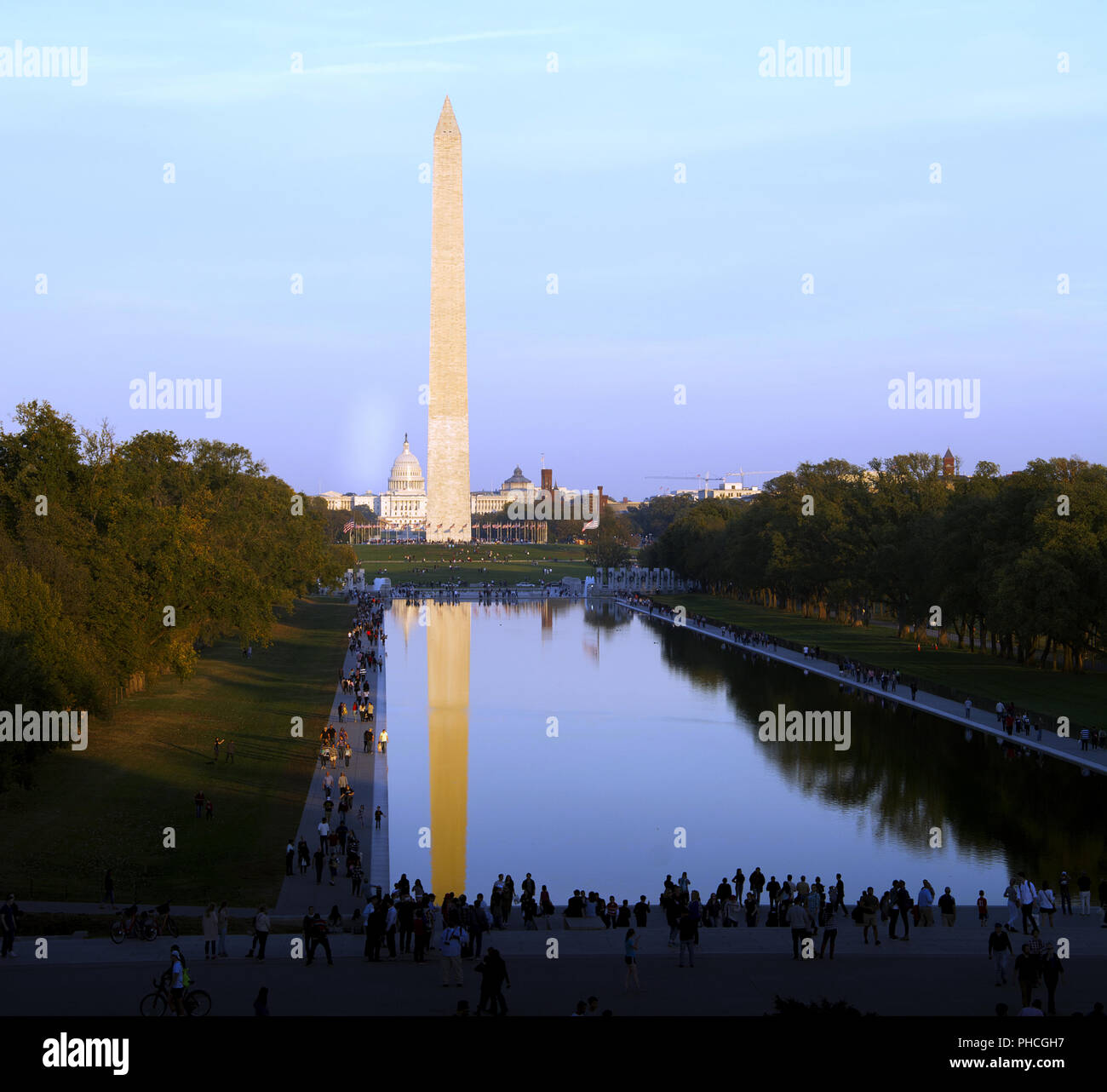 Washington Monument and Reflecting Pool Stock Photo - Alamy
