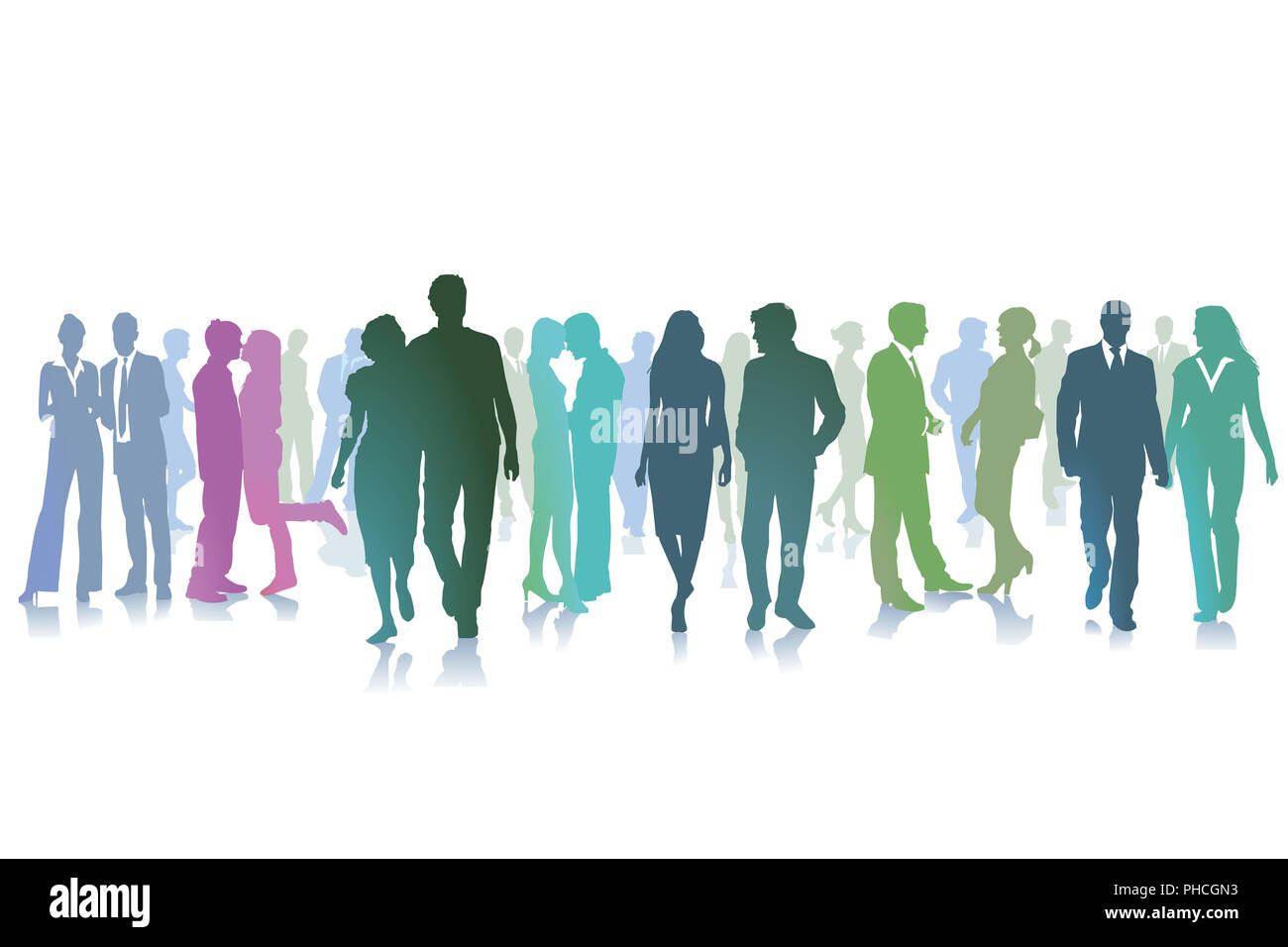 colorful people and couples Stock Photo - Alamy