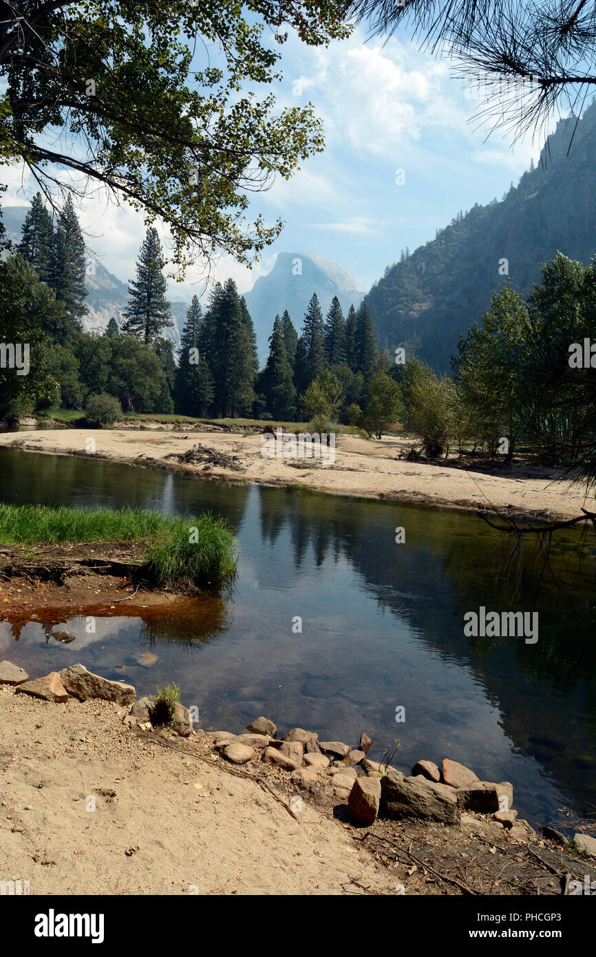 Yosemite Valley. Merced River Stock Photo - Alamy
