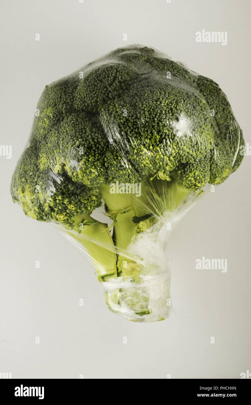 broccoli cabbage in a plastic bag Stock Photo - Alamy