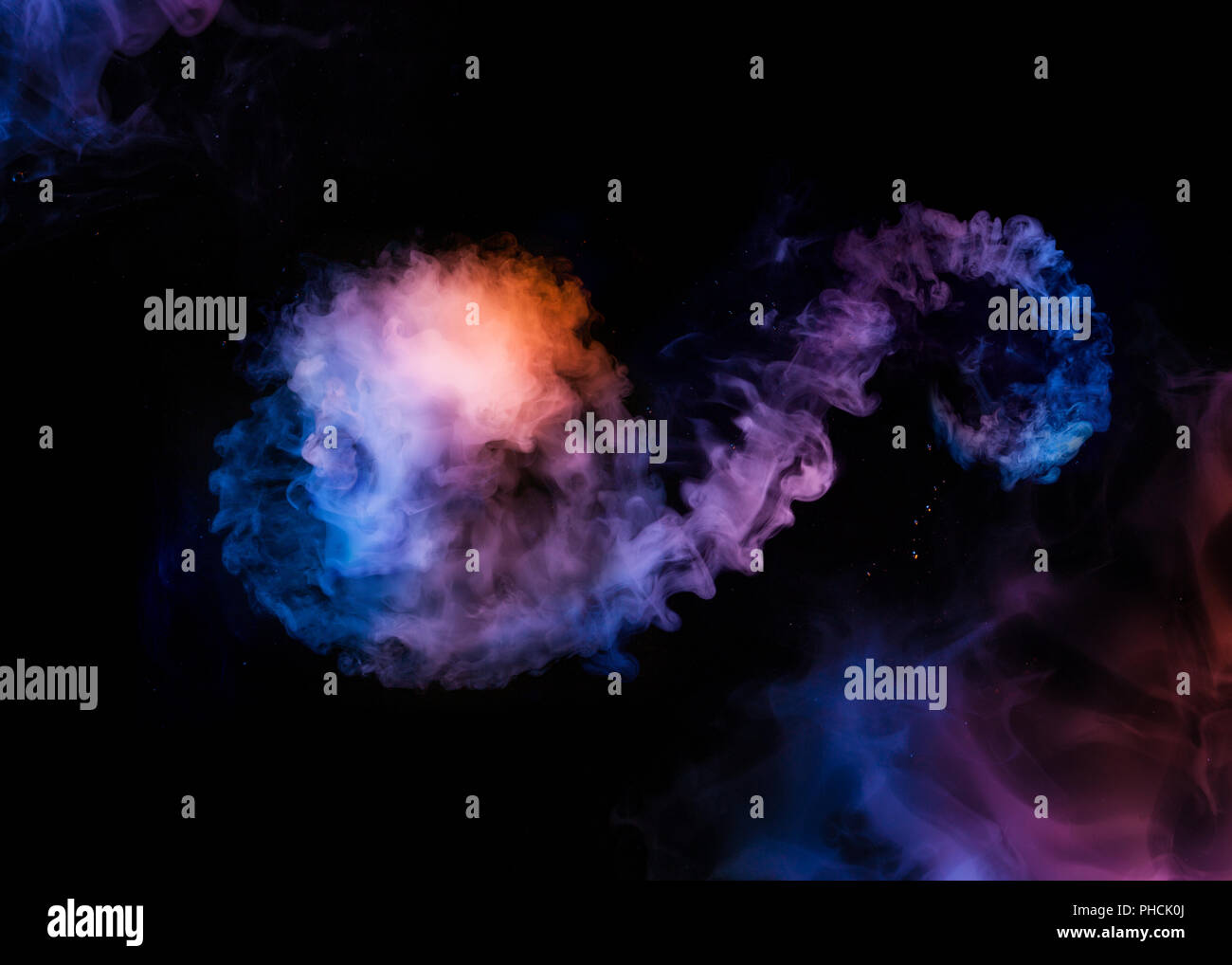 Color splash magic smoke hi-res stock photography and images - Alamy
