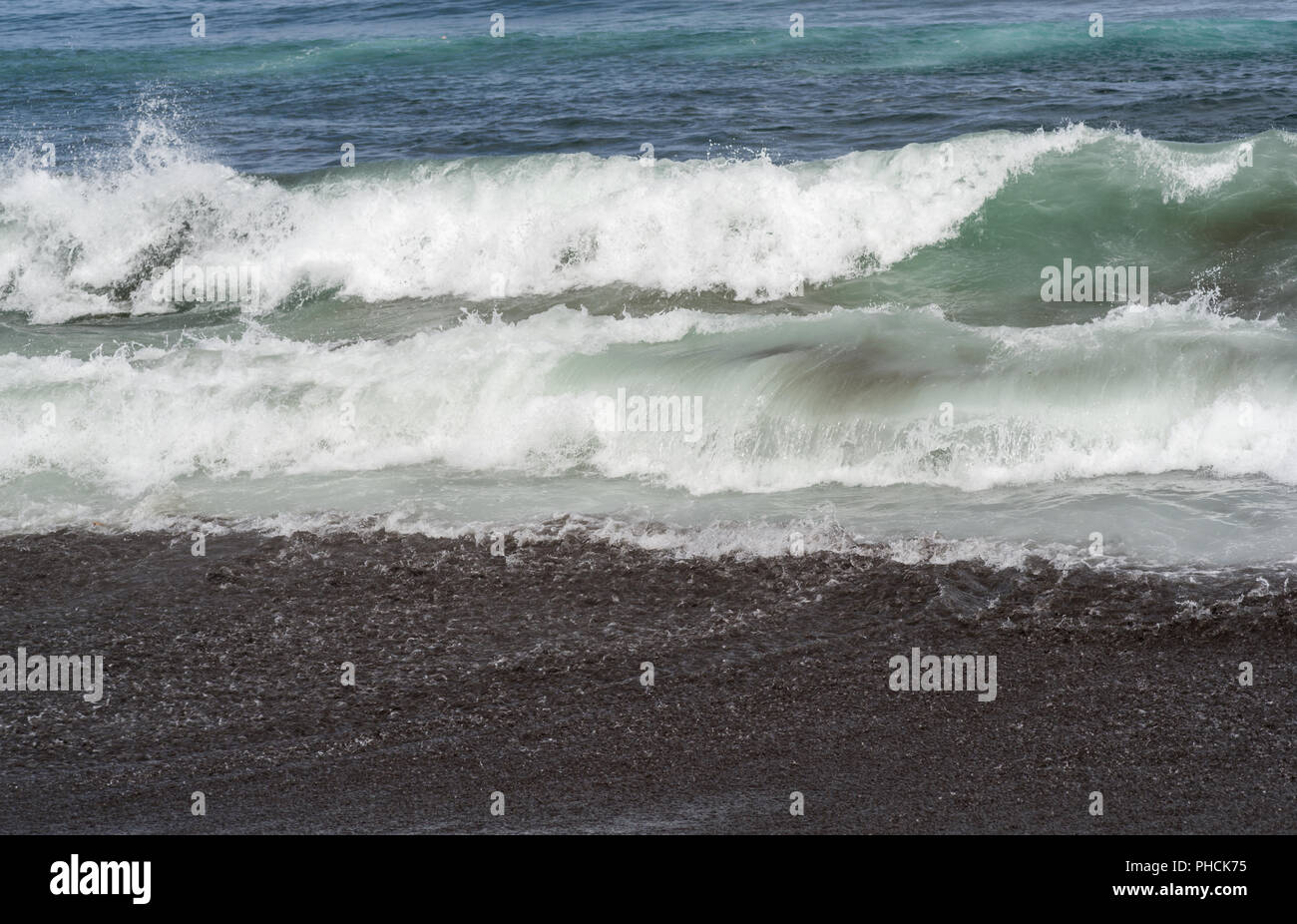 sea waves azores island Stock Photo - Alamy