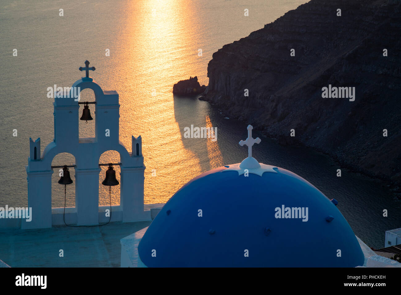 Three bells of thira hi-res stock photography and images - Alamy