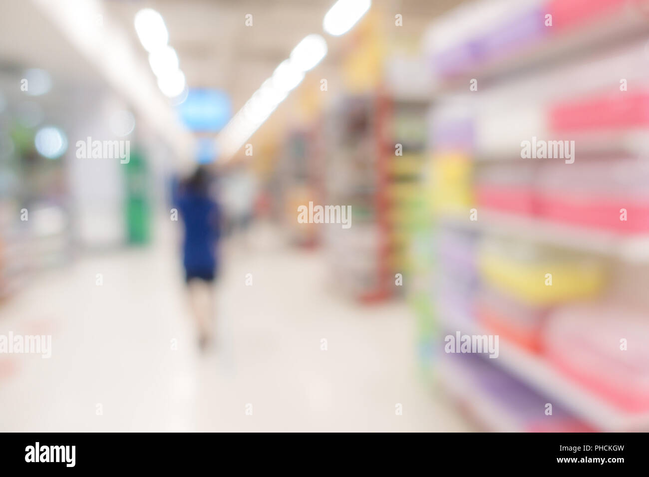 Blurred background : Supermarket Stock Photo - Alamy