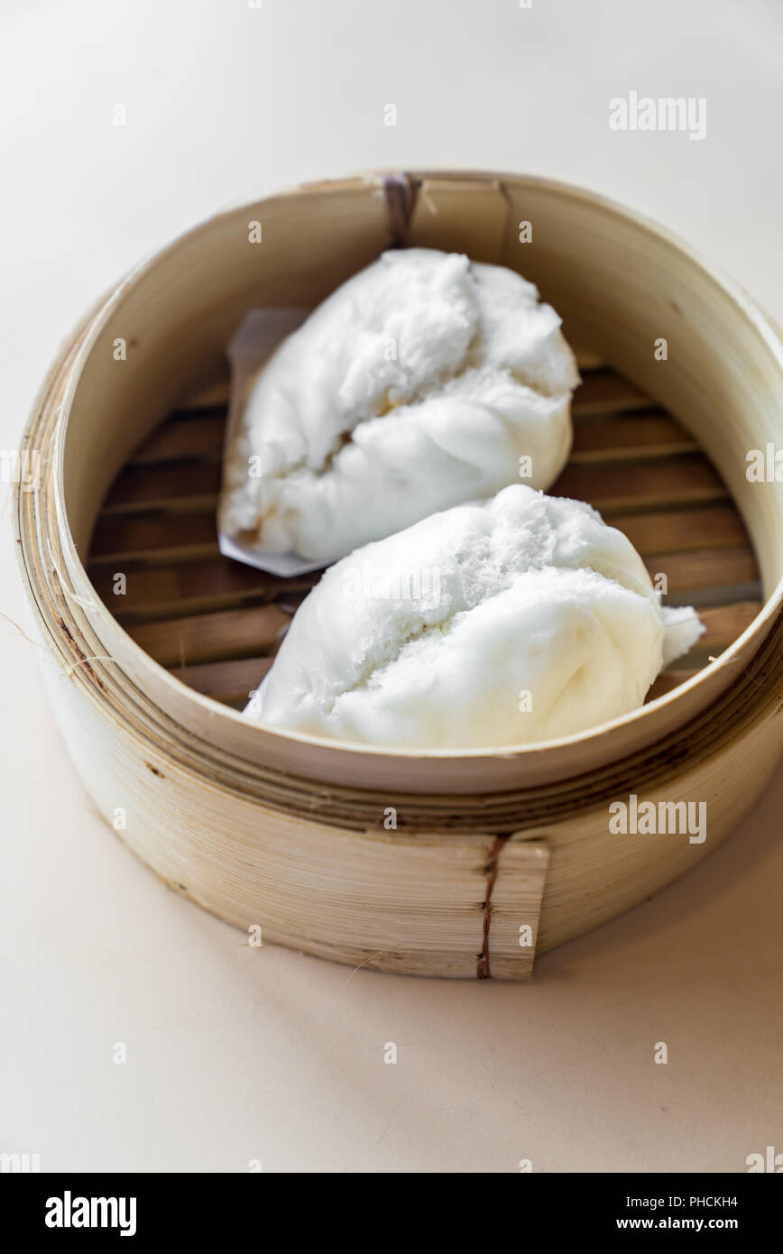 Chinese dim sum BBQ Pork Bun Stock Photo - Alamy