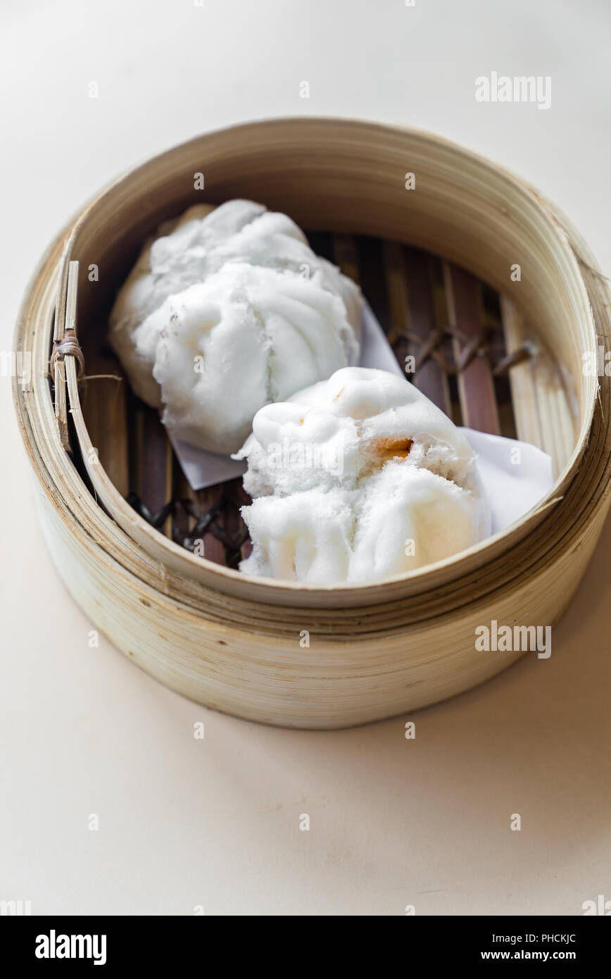 Chinese dim sum BBQ Pork Bun Stock Photo - Alamy