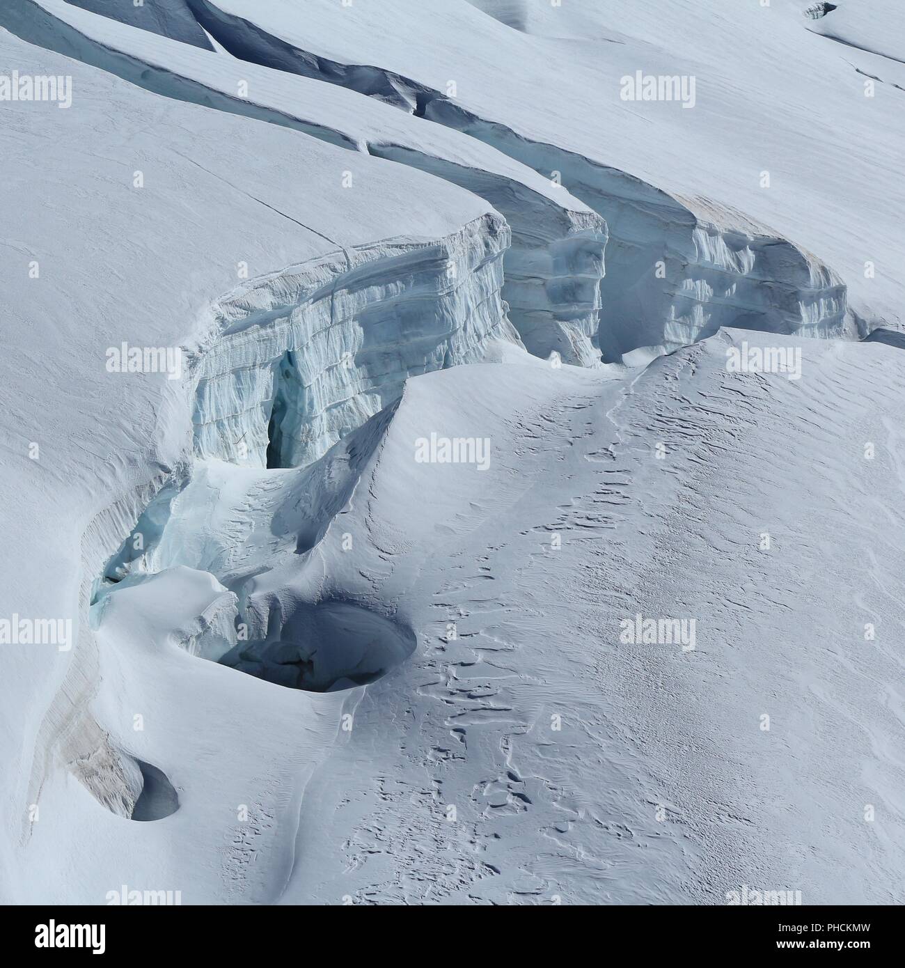 Crevasse switzerland hi-res stock photography and images - Alamy