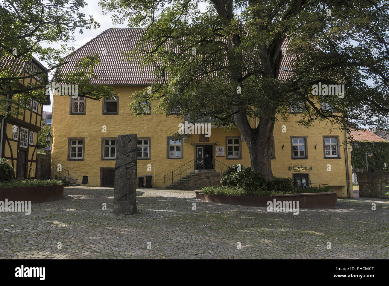 Burgmannshof, historical building, Luebbecke Stock Photo - Alamy