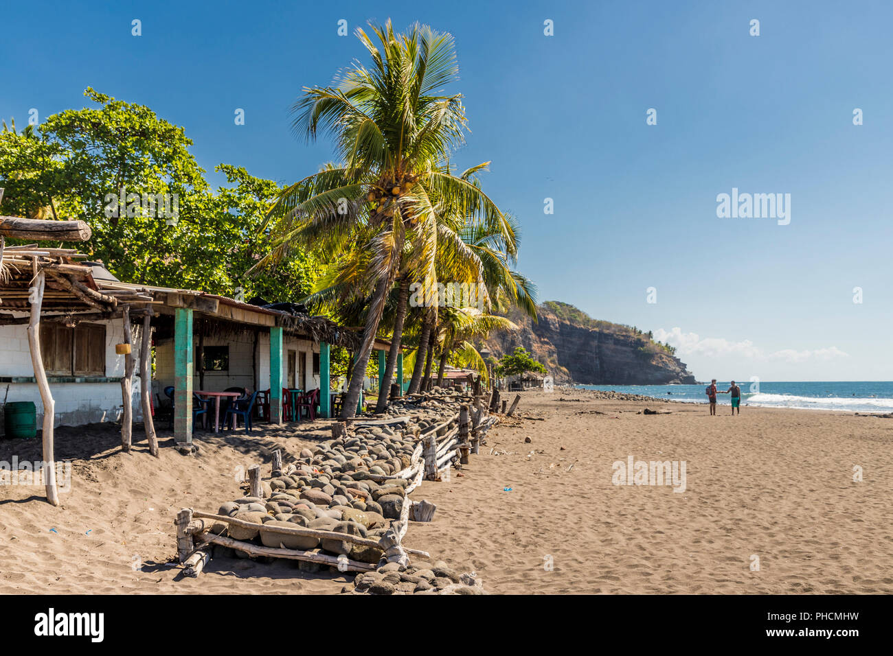 A typical view in El Zonte in El Salvador Stock Photo - Alamy