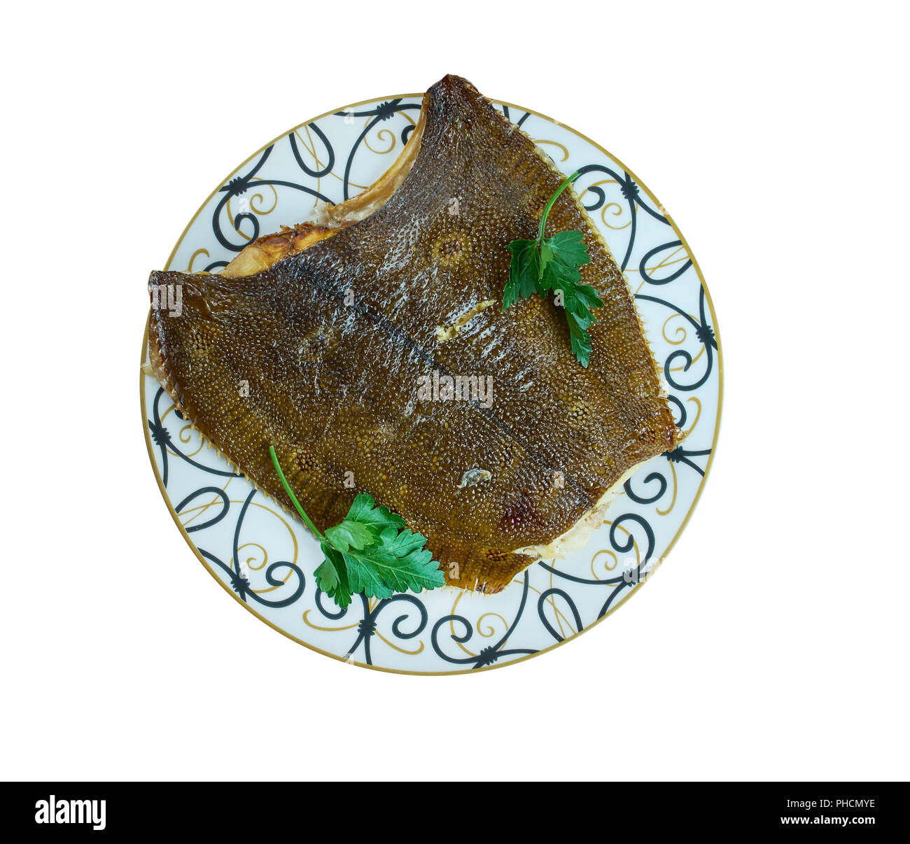 Plaice dish Cut Out Stock Images & Pictures - Alamy