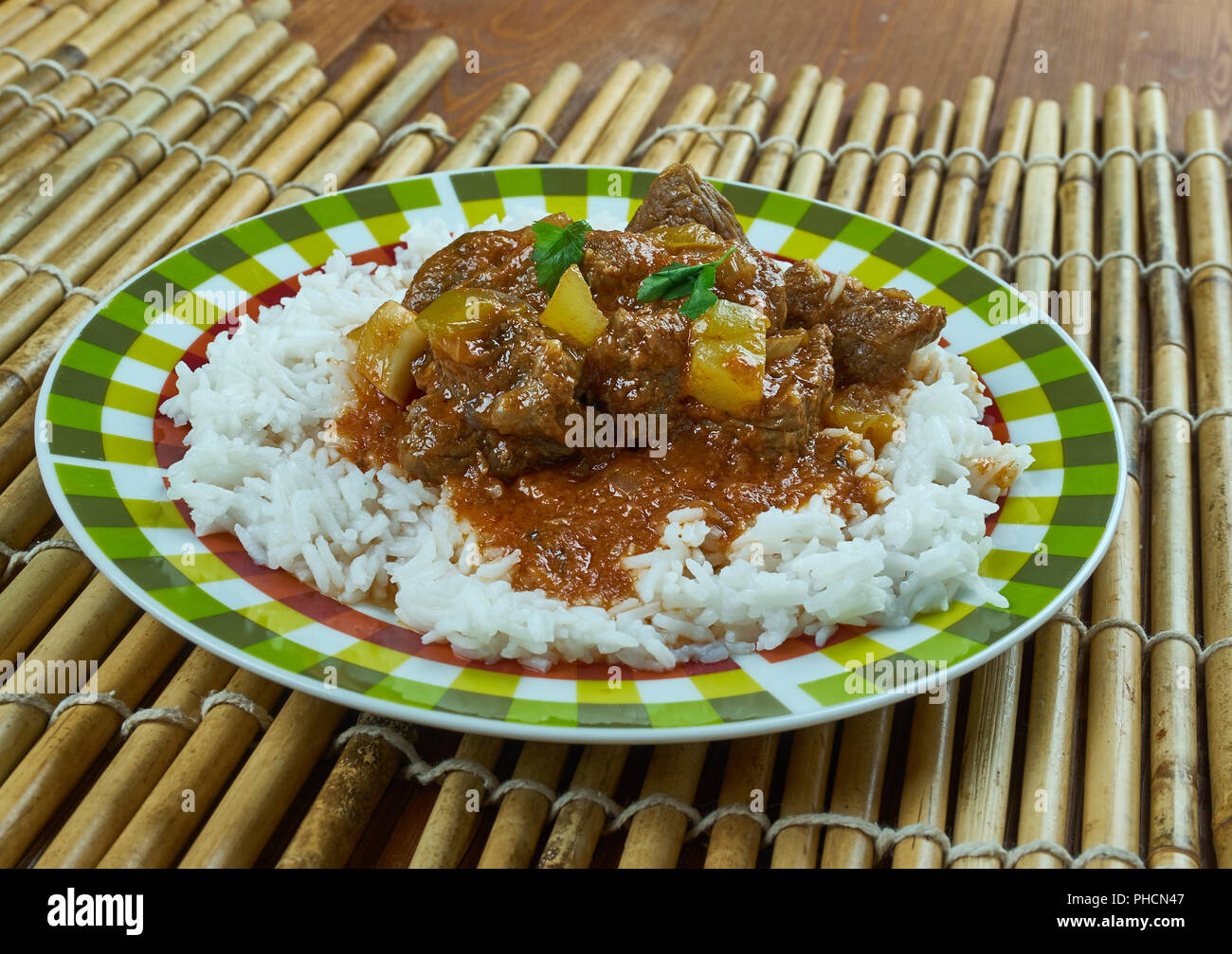 Indian lamb curry Stock Photo - Alamy