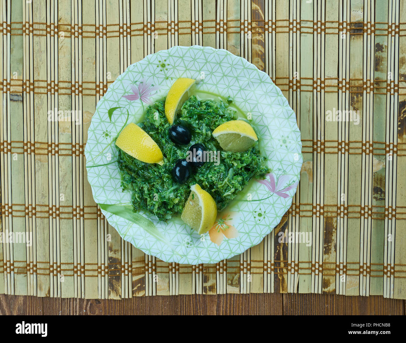 Moroccan Mallow Salad Stock Photo - Alamy