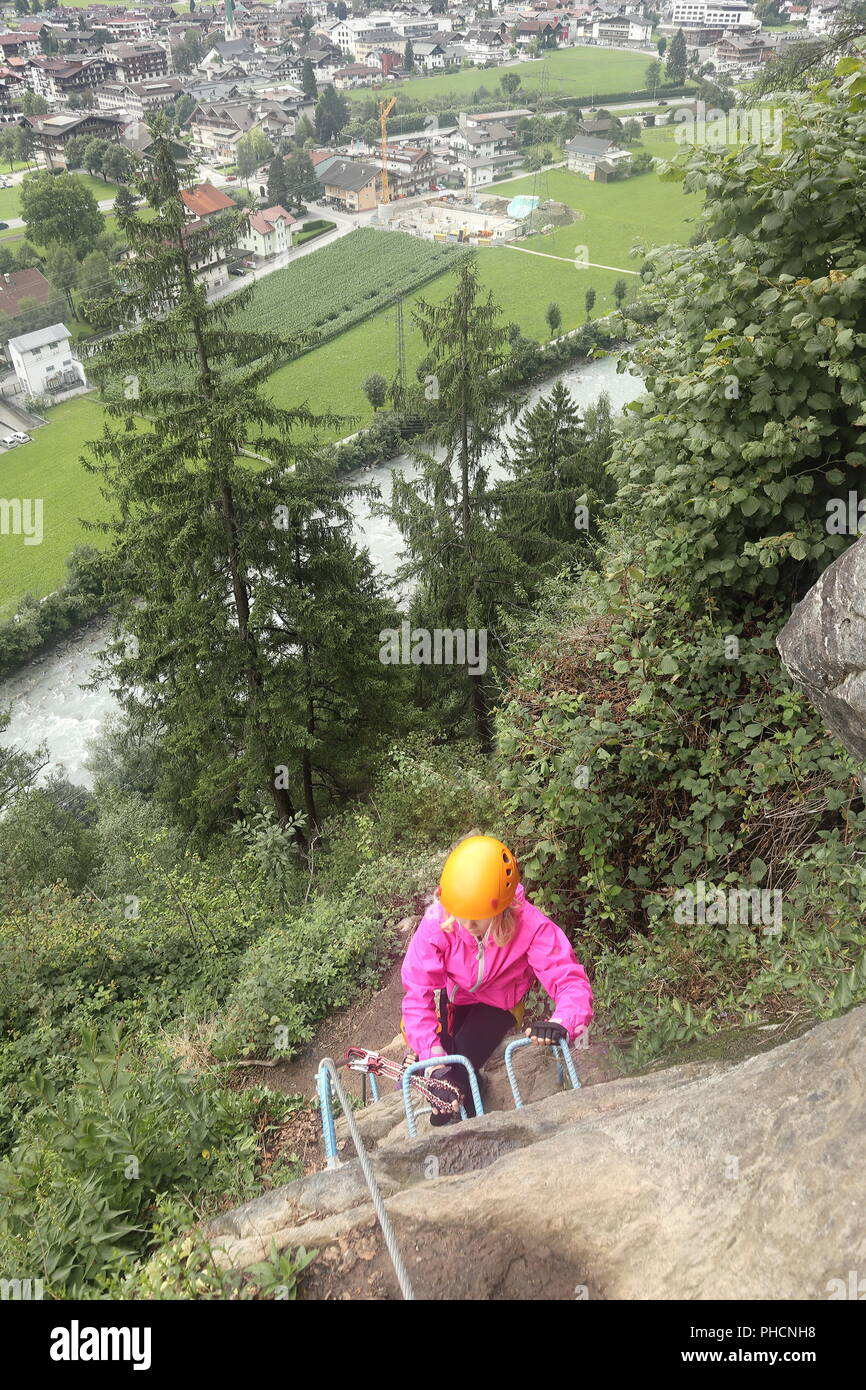girl is climbing Stock Photo - Alamy