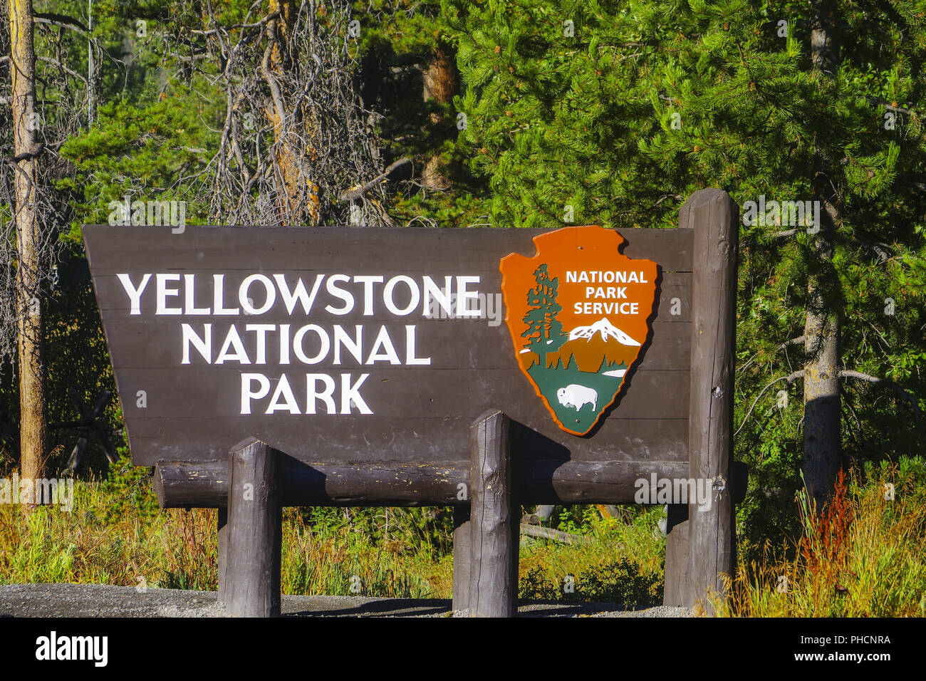 Yellowstone National Park USA and geothermal springs Stock Photo - Alamy
