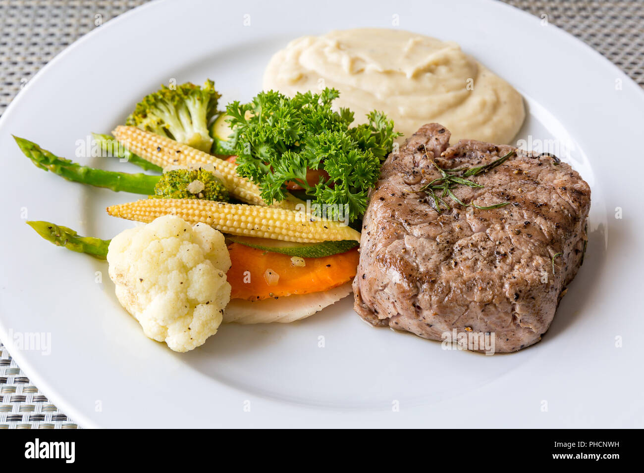 grilled fillet steak Stock Photo - Alamy