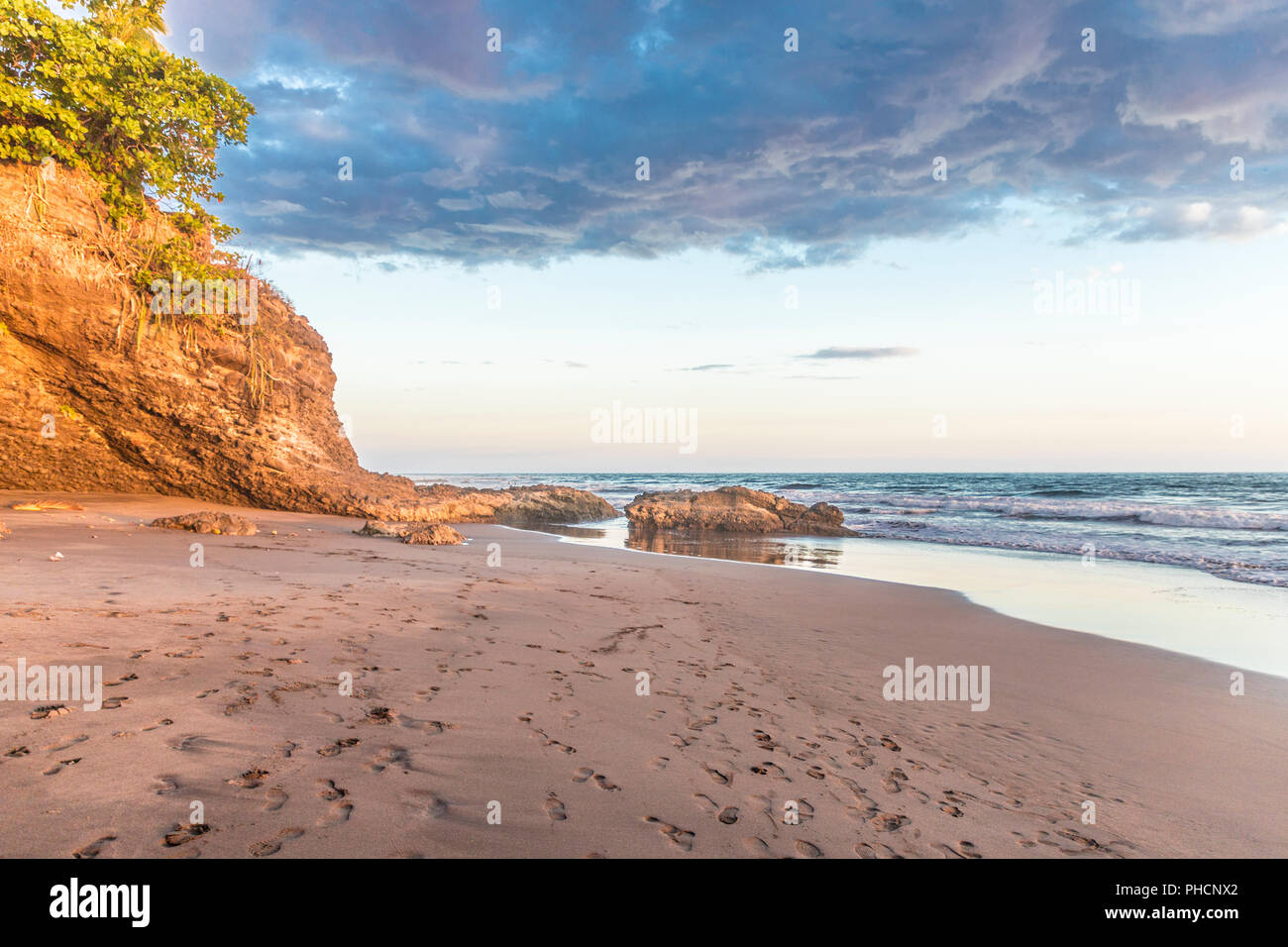 A typical view in El Zonte in El Salvador Stock Photo - Alamy