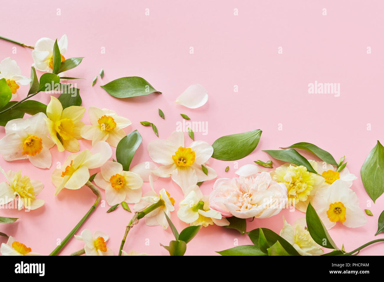 Composition with flowers Stock Photo - Alamy