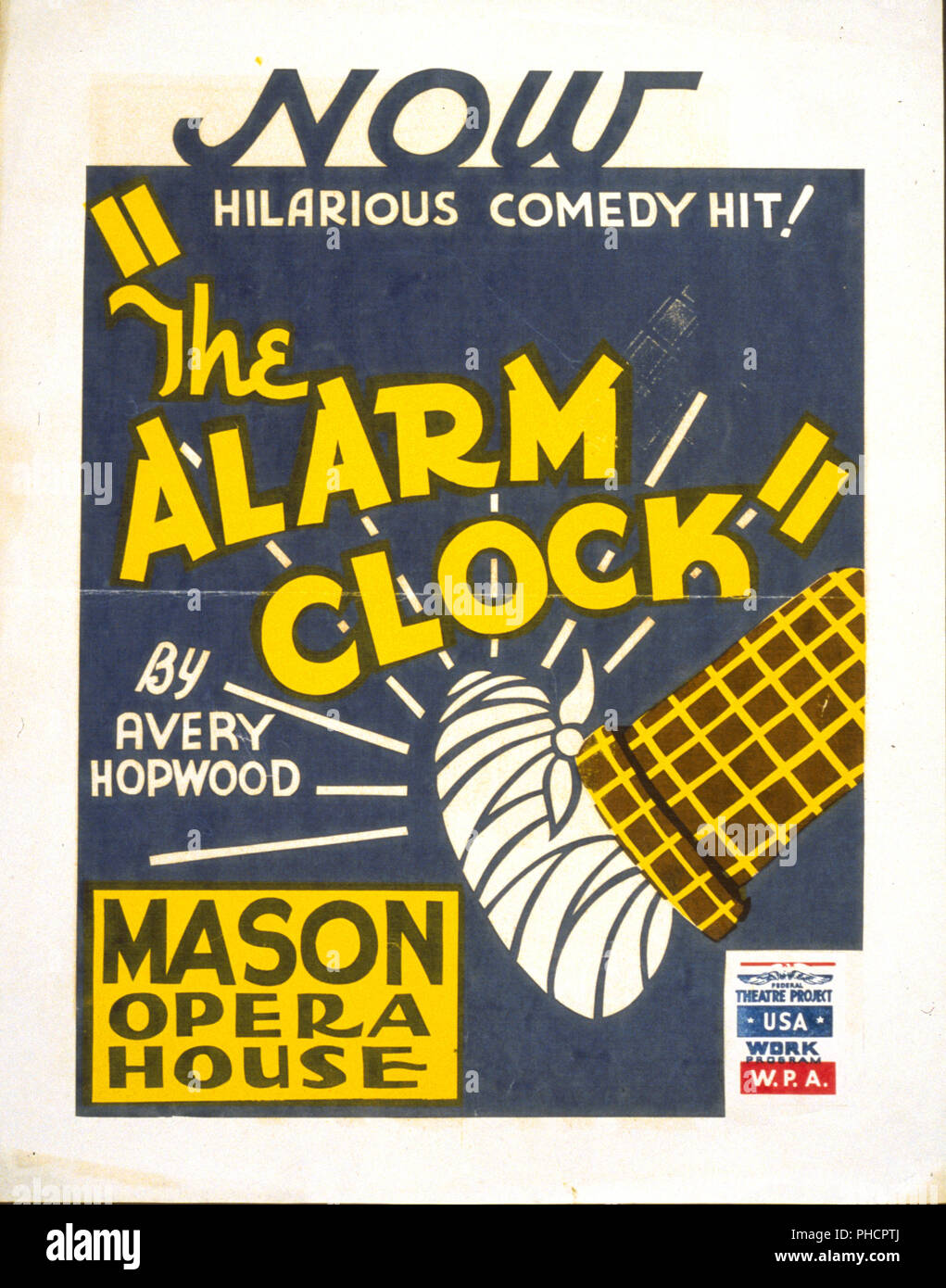 Poster for Federal Theatre Project presentation of "The Alarm Clock" at ...