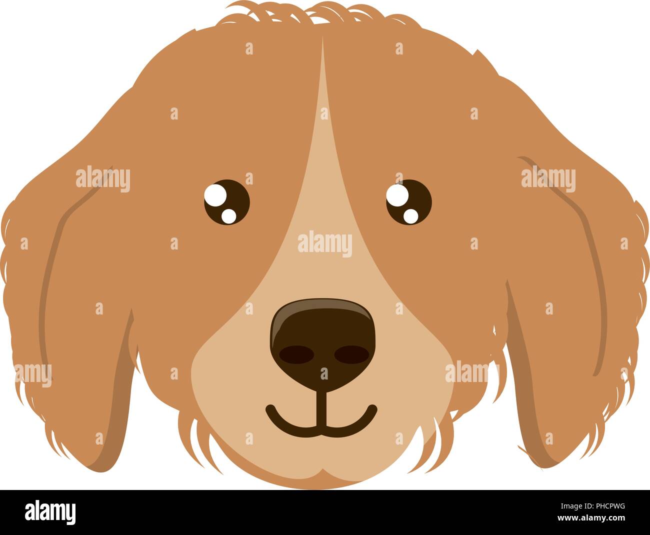 cute puppy face icon over white background, vector illustration Stock ...