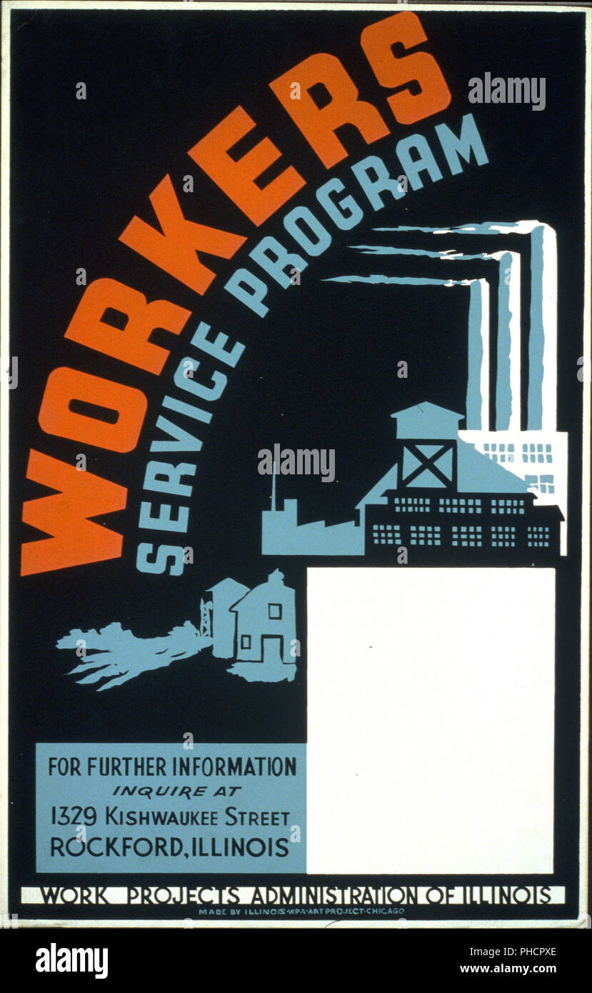 Poster showing factories and farm buildings Stock Photo - Alamy