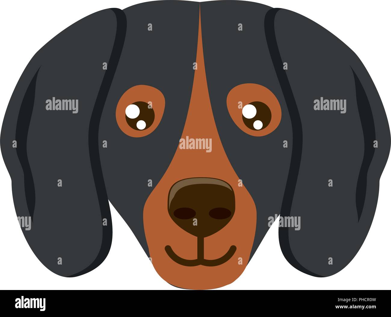 doberman dog icon over white background, vector illustration Stock ...