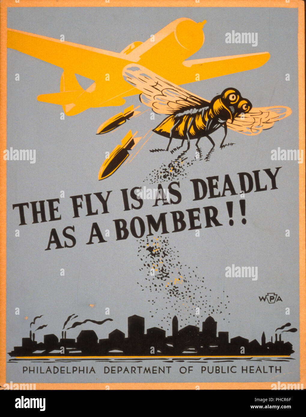 Poster for Philadelphia Department of Health warning of potential ...