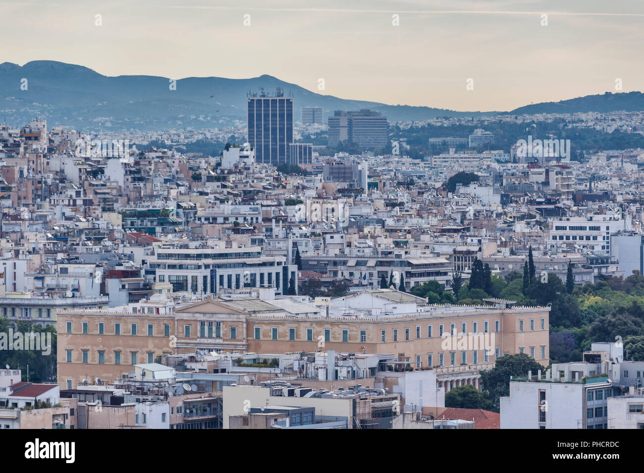 Cityscape from Acropolis, Athens, Greece Stock Photo - Alamy