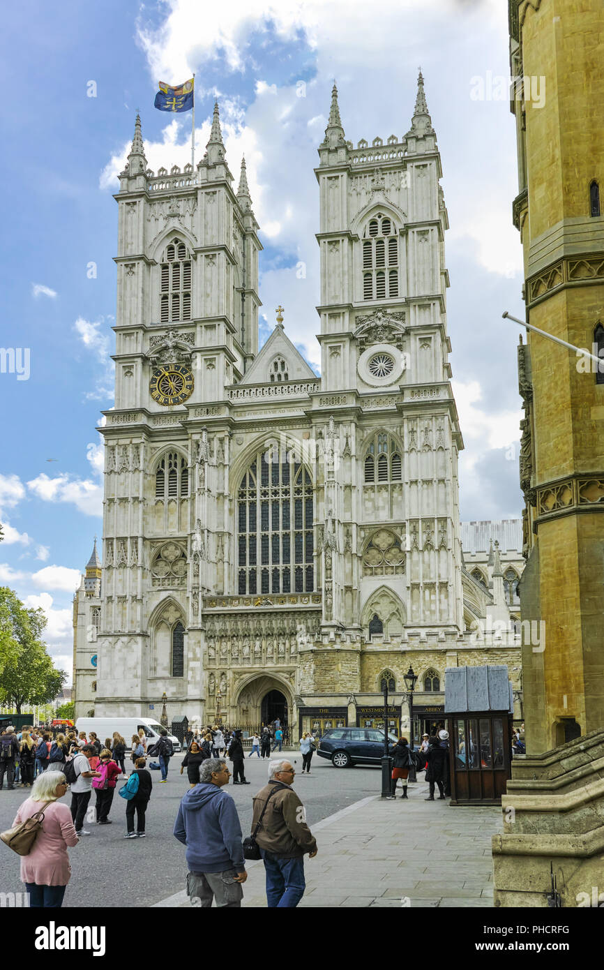 LONDON, ENGLAND - JUNE 15, 2016: Bell tower of Church of St. Peter at ...