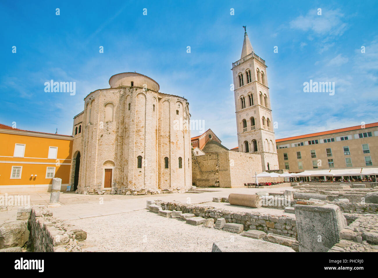 Saint Donatus (Sveti Donat) church on Forum in Zadar, Dalmatia, Croatia ...