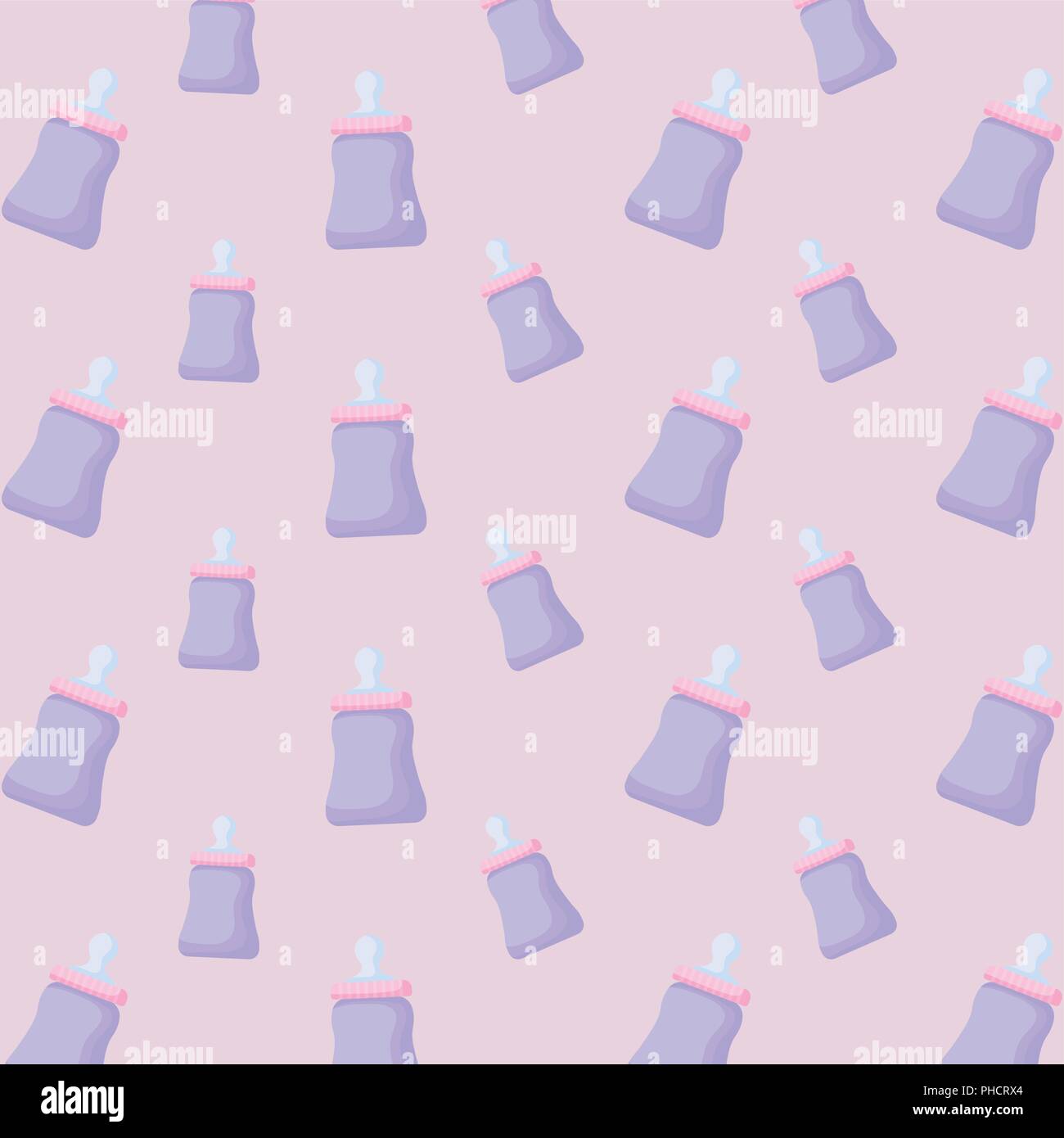 background of baby bottle pattern, vector illustration Stock Vector ...