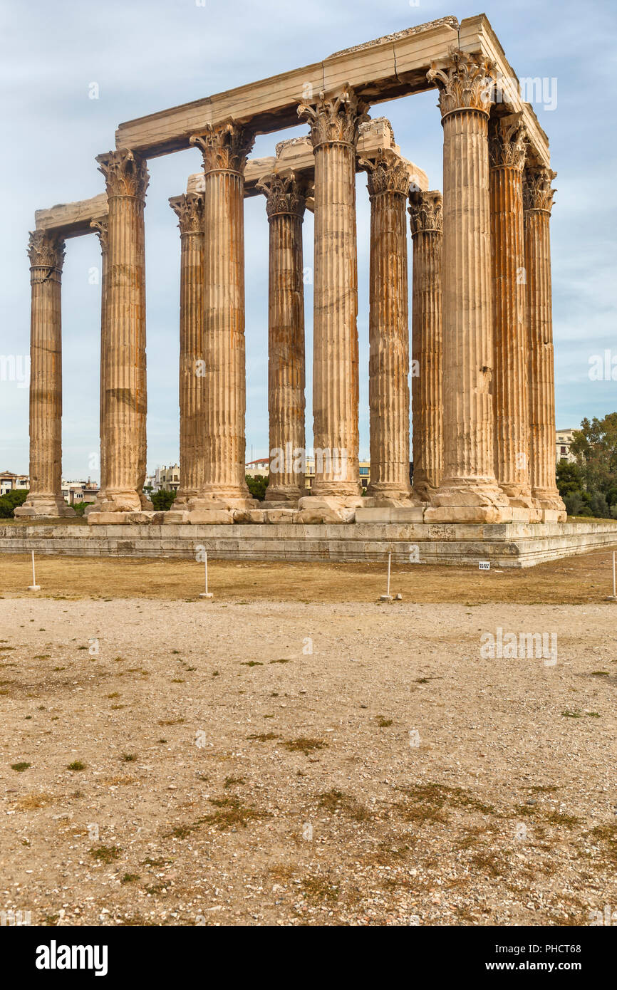 Temple of Olympian Zeus, Olympieion, Athens, Greece Stock Photo - Alamy