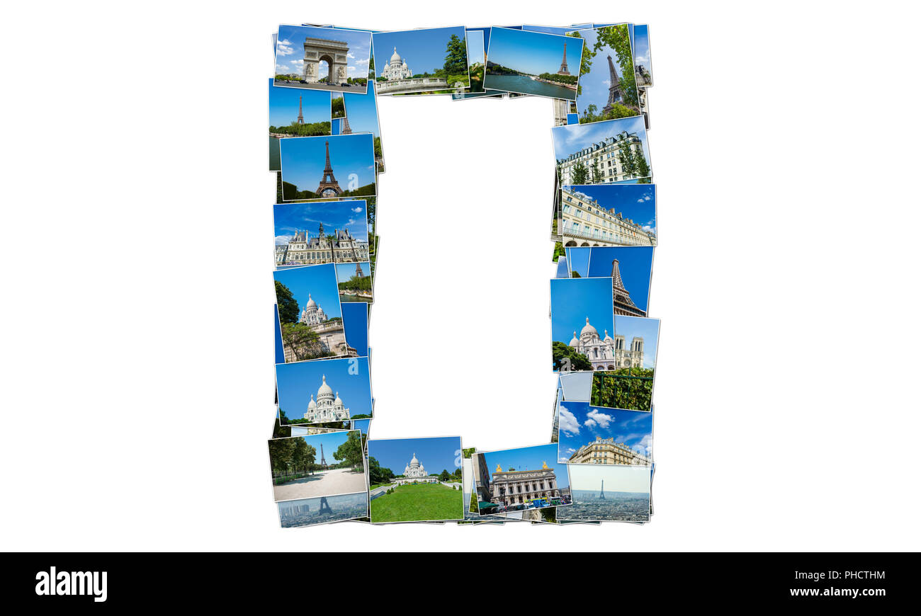 Collage of paris photos collection Stock Photo - Alamy